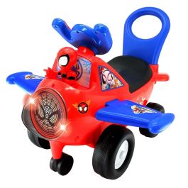 Disney Spider Man Lights N’ Sounds Activity Plane Ride on | Toy Deals